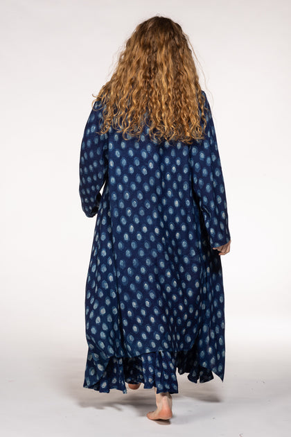 Nellore Jacket in Bamboo Silk Hand Block Printed - SS 2024 – Nila Rubia