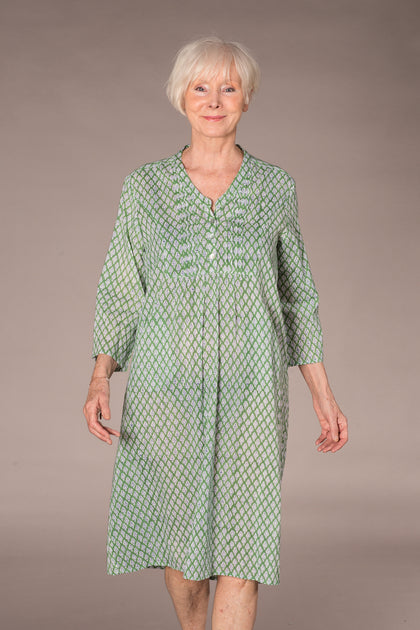 Millie Dress Hand Block Printed In Pure Cotton – Nila Rubia